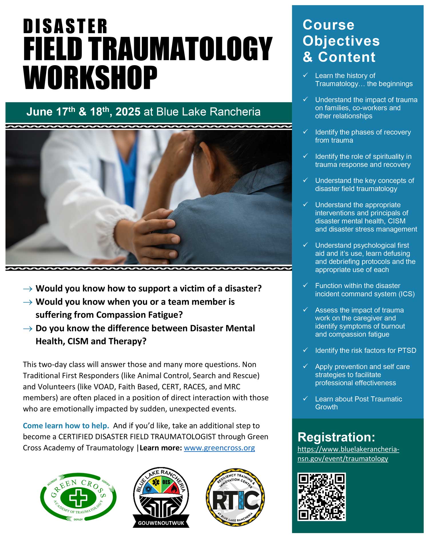 Disaster Field Traumatology Workshop - Blue Lake Rancheria