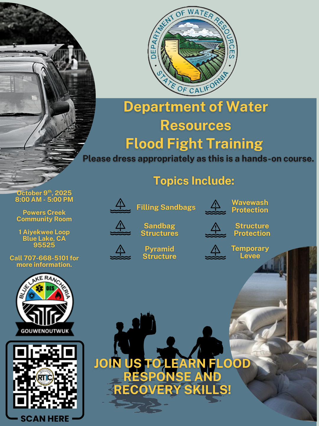DWR Flood Fight Training 10/9/2025 - Blue Lake Rancheria